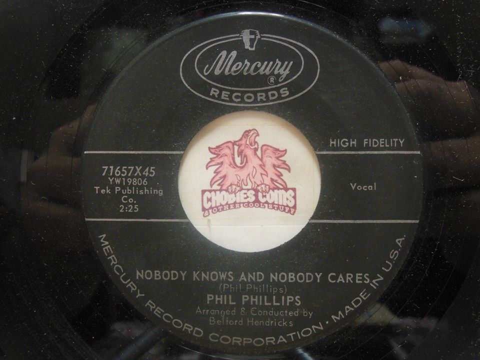 Phil Phillips – Come Back My Darling / Nobody Knows & Cares, 45 RPM EX ...