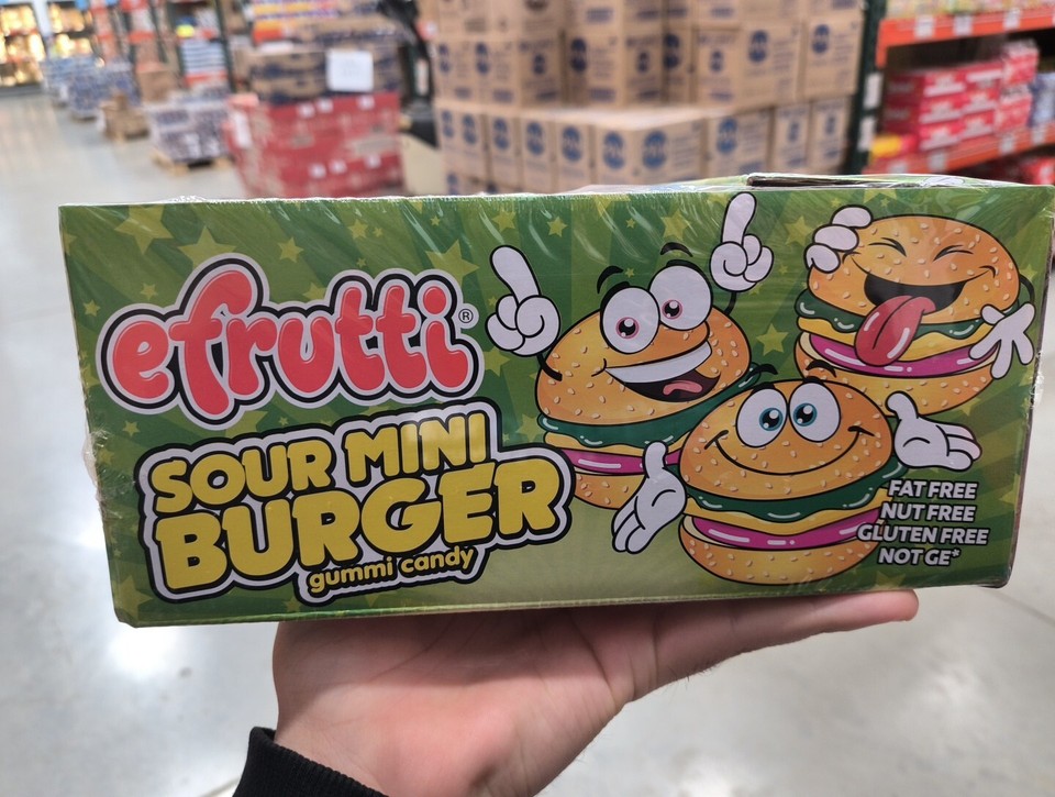 Efrutti Sour Mini Burger Gummi Candy 60 Pieces | eBay