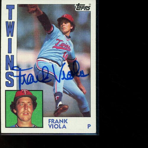 1984 TOPPS FRANK VIOLA #28 TWINS SIGNED VINTAGE AUTO | eBay