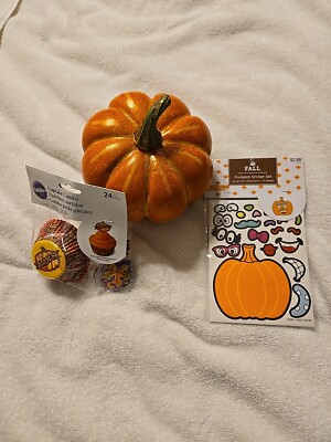 Halloween, Thanksgiving Bundle Pumpkin Wilton Cupcake Combo FallSticker ...