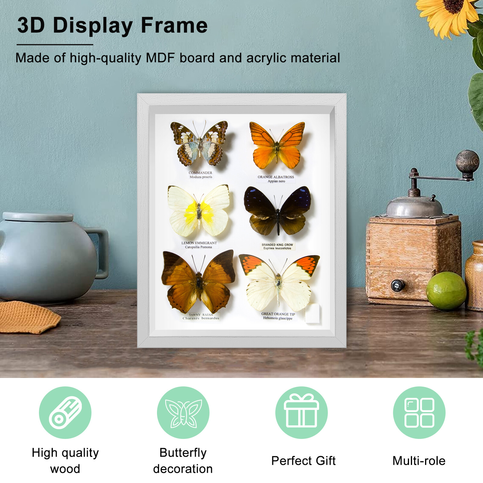 Shadow Box Picture Frame Wall Mounted Shadow Box Display Cases ...
