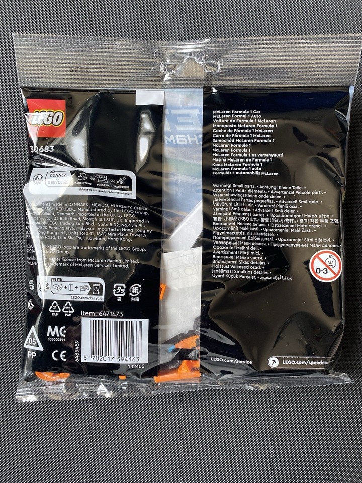 LEGO Speed Champions McClaren Poly Bag 30683 F1 Car Sealed Pack | eBay