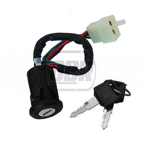 Universal Motorcycle Motorbike 4 Wire Ignition Barrel Key Switch Quad ...