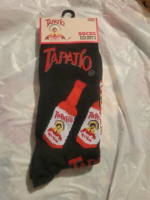 Odd Sox Tapatio Hot Sauce Crew Socks Men's Size 6-12 One Pair Fun Food ...