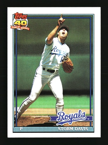 1991 Topps #22 Storm Davis Micro NM | eBay