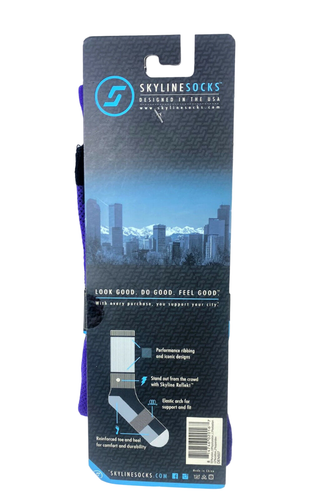 Skyline Socks Denver Designed In The USA, Tri-Color 814746020167| eBay
