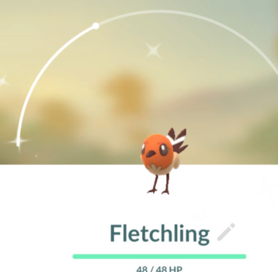 Pokémon Go Shiny Fletchling Registured only | eBay