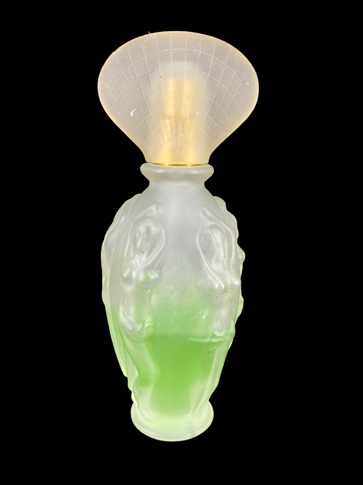 1999 Vicky Tiel Perfume Ethere Frosted Crystal Spray Bottle Nude ...