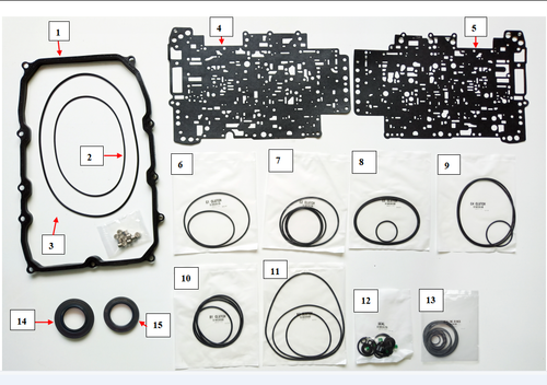 0C8 TR80SD Transmission Overhaul Kit Seals Kit VW Touareg 8Speed | eBay