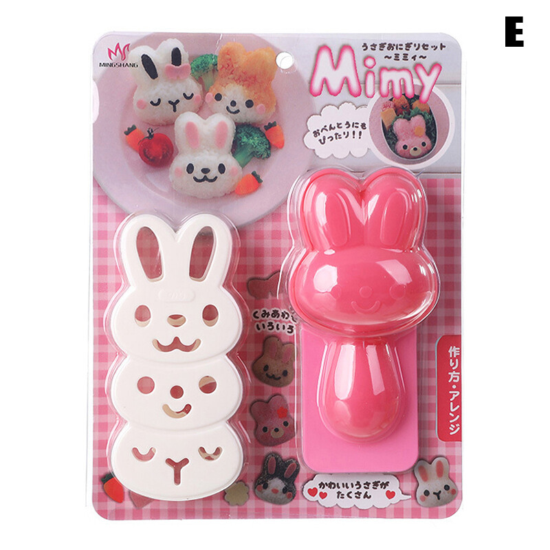 Cute Cat Rice Ball Mold Cartoon Cat Pattern Bento Rice Decor Kids DIY ...