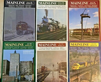 Mainline Modeler Magazine 1986 Complete Full Year 12 Issues January ...
