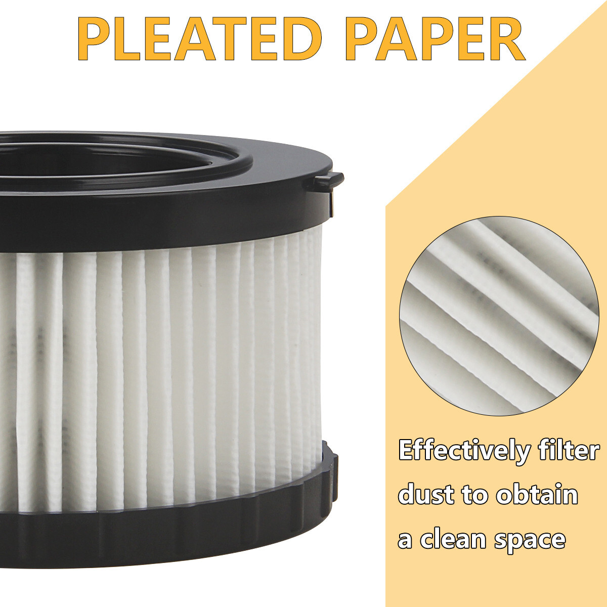 DC5151H Wet Dry Vacuum Replacement Filter 2Pcs Compatible w/ DeWalt ...