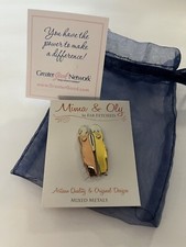 Three Sisters Pin 3 Best Friends Brooch Far Fetched Mima & Oly for sale ...