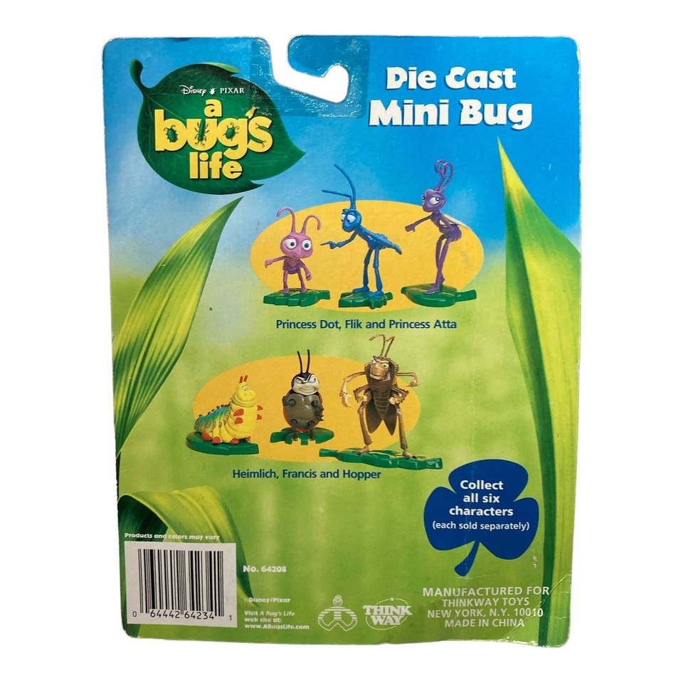 Disney Pixar A Bug's Life Flik Die-Cast Mini Bug Figure Collector's ...