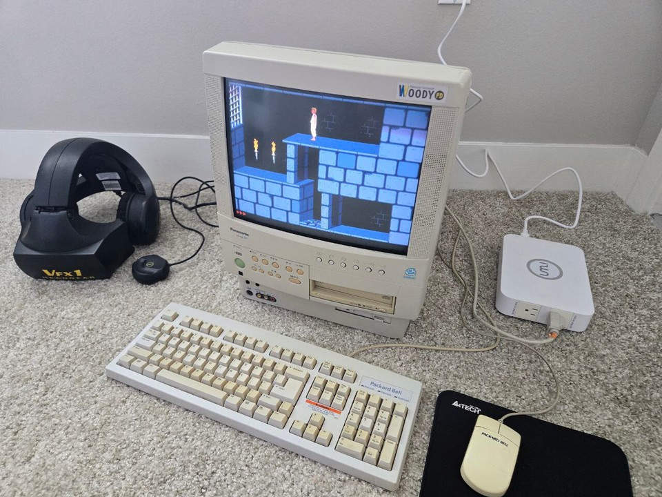 VTG Very RARE Desktop Vintage Retro Computer Panasonic CRT Monitor TV ...