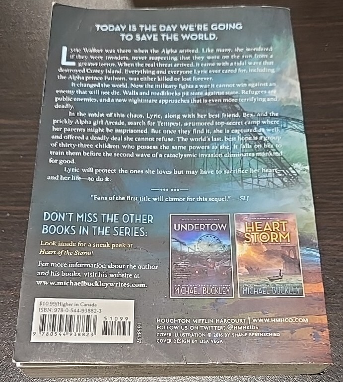 Michael Buckley Undertow Book 2: Raging Sea Paperback 9780544938823 | eBay
