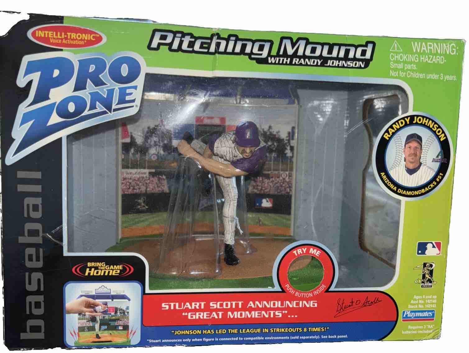 2002 Randy Johnson Playmates Pro Zone Pitching Mound Action Figure ...