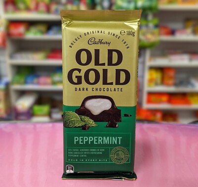 Cadbury Old Gold Peppermint 180g Slab Rare Australian Import | eBay UK