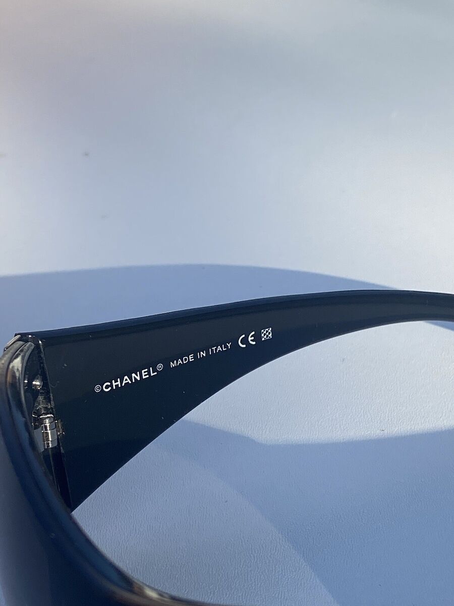 Chanel 6009 Black Shield Sunglasses | eBay Chanel 6009 Black Shield Sunglasses | eBay