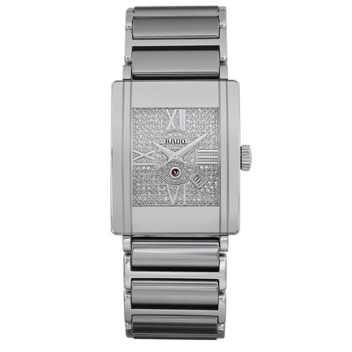 Rado Integral XL Jubile Ceramic Steel Diamond Dial Men Automatic Watch ...