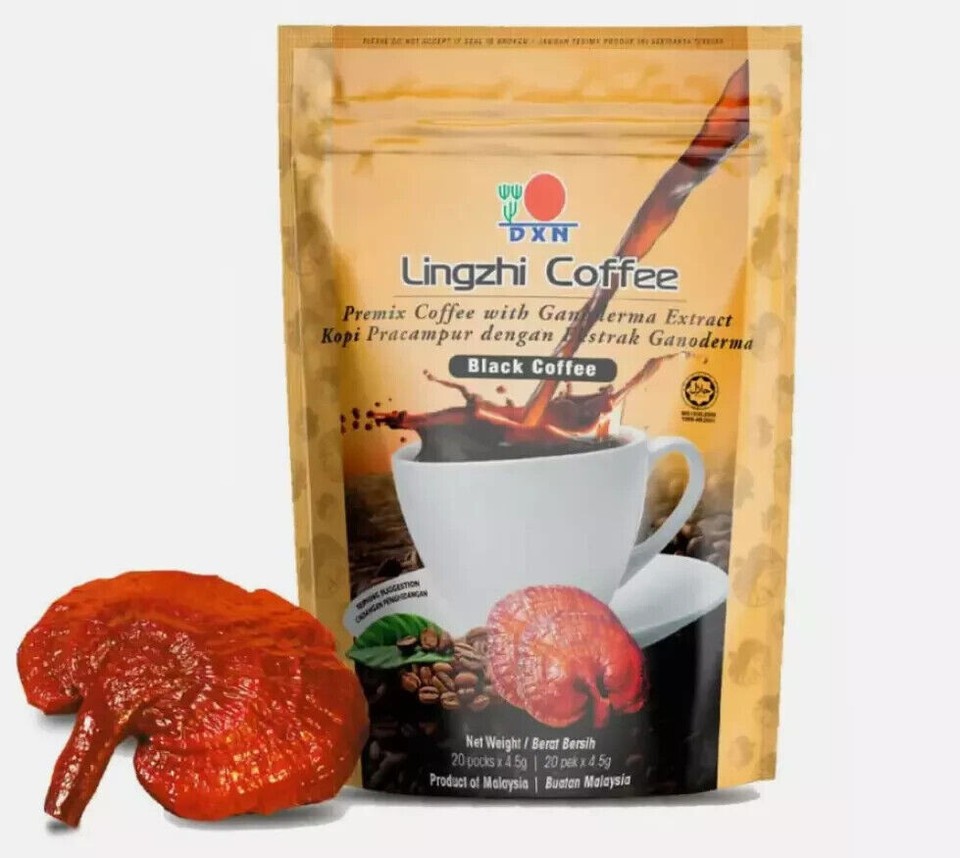 7 Packs DXN Lingzhi Black Coffee Ganoderma Reishi Instant Classic Cafe ...