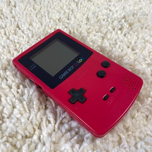 Nintendo GameBoy Color GBC Berry Red Pink Handheld System Console CGB ...
