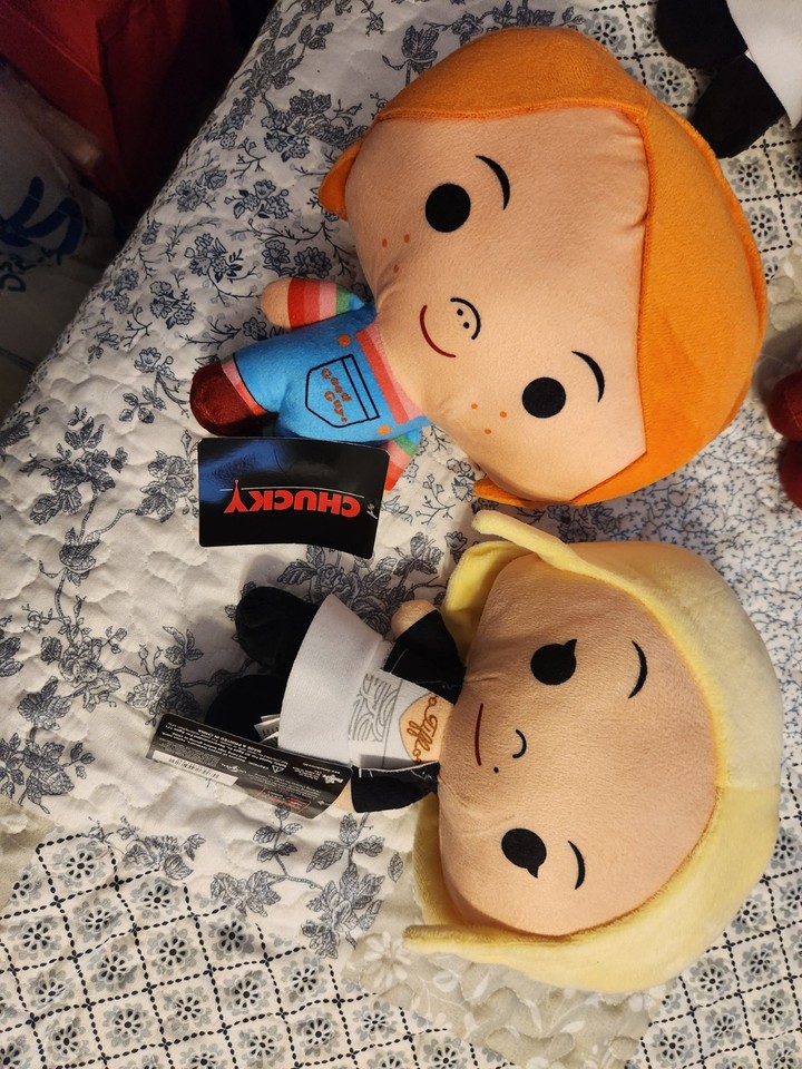 Childs Play 10" Chibi Plush Chucky And Tiffany Set NEW WITH TAGS | eBay