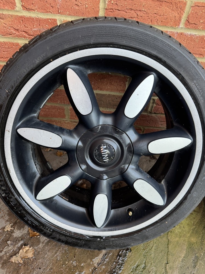 17" Genuine Mini Cooper S Alloy Wheels Night Spoke (Sidewalk) x 4 R50 ...