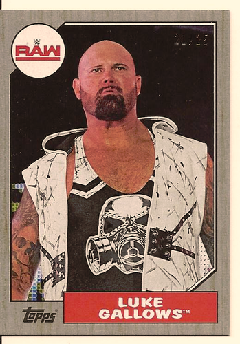 LUKE GALLOWS 2017 TOPPS WWE HERITAGE SILVER PARALLEL /25 | eBay
