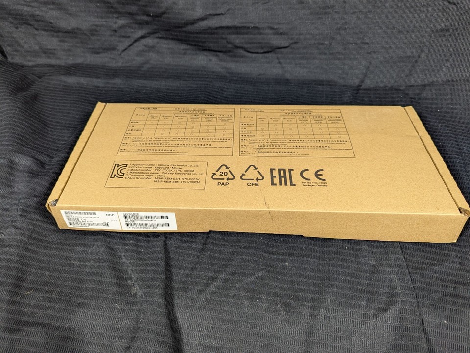 HP Slim USB Wired Keyboard & Mouse Combo Black TPC-C003K / TPC-C002M ...