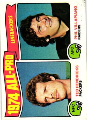 1975 Topps #217 1974 All-Pro Linebackers (Ted Hendricks / Phil ...