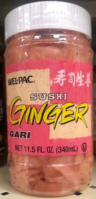 Wel-Pac Sushi Ginger Gari 11.5 oz Pickled Dip Rice Wasabi Wel Pac | eBay
