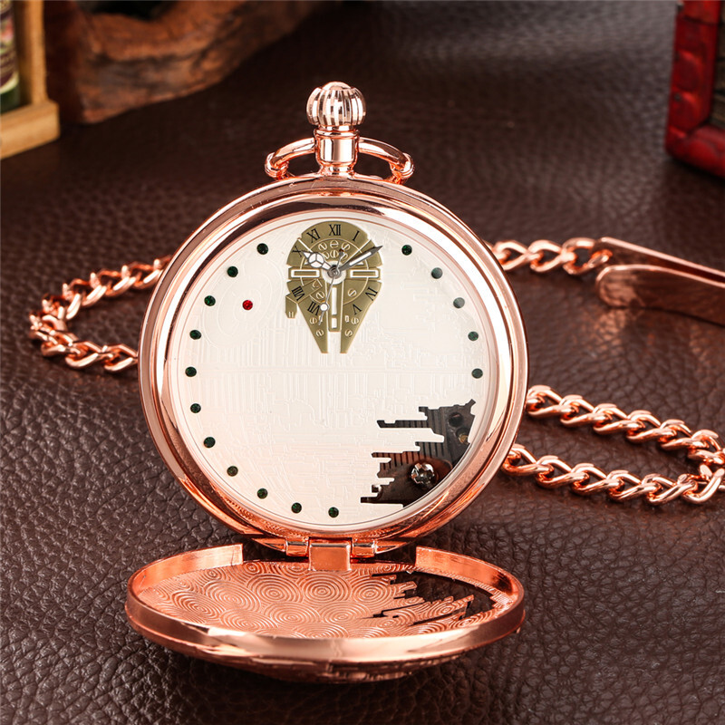 Retro Pocket Watch Star War Song Manual Musical Quartz Movement FOB ...