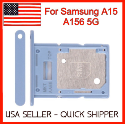SIM Card Tray Blue Single Slot Holder Phone Part for Samsung Galaxy A15 ...
