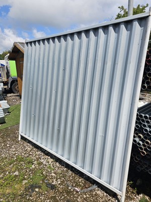 Metal Hoarding Panels Solid Fence | eBay UK