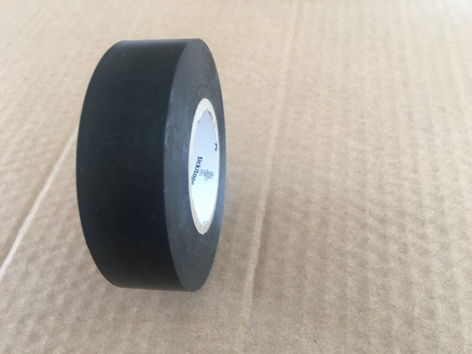 5 Rolls TICKITAPE PVC ELECTRICAL INSULATION TAPE 19MMX20M Black free P ...