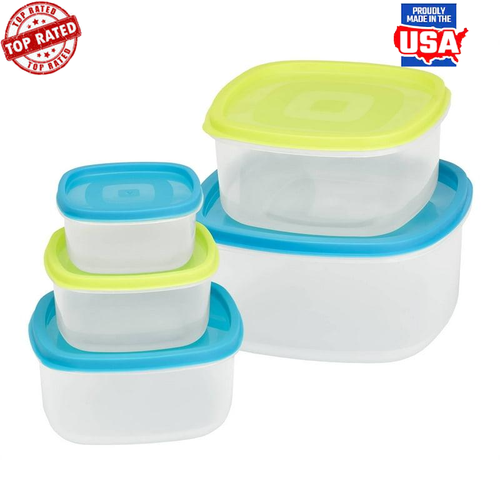 Assorted Rainbow Food Storage Containers Set BPA Free Dishwasher Safe ...