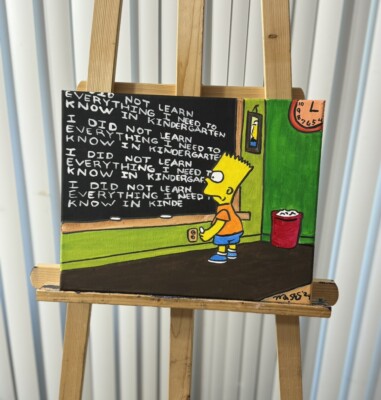 CatDaddyDollars Original Art The Simpsons 11x14 | eBay