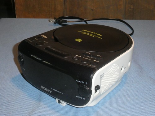 SONY DREAM MACHINE ICF-CD815 DIGITAL DUAL ALARM CLOCK RADIO CD PLAYER ...