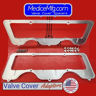VALVE COVER ADAPTER Chevrolet 409 348 Valve Cover on 1959-86 Small ...
