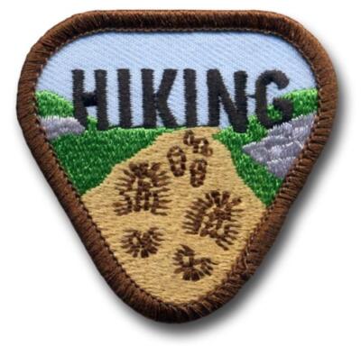 Boy Girl Trail HIKING HIKE Hiker Trip Triangle Fun Patches GUIDES ...