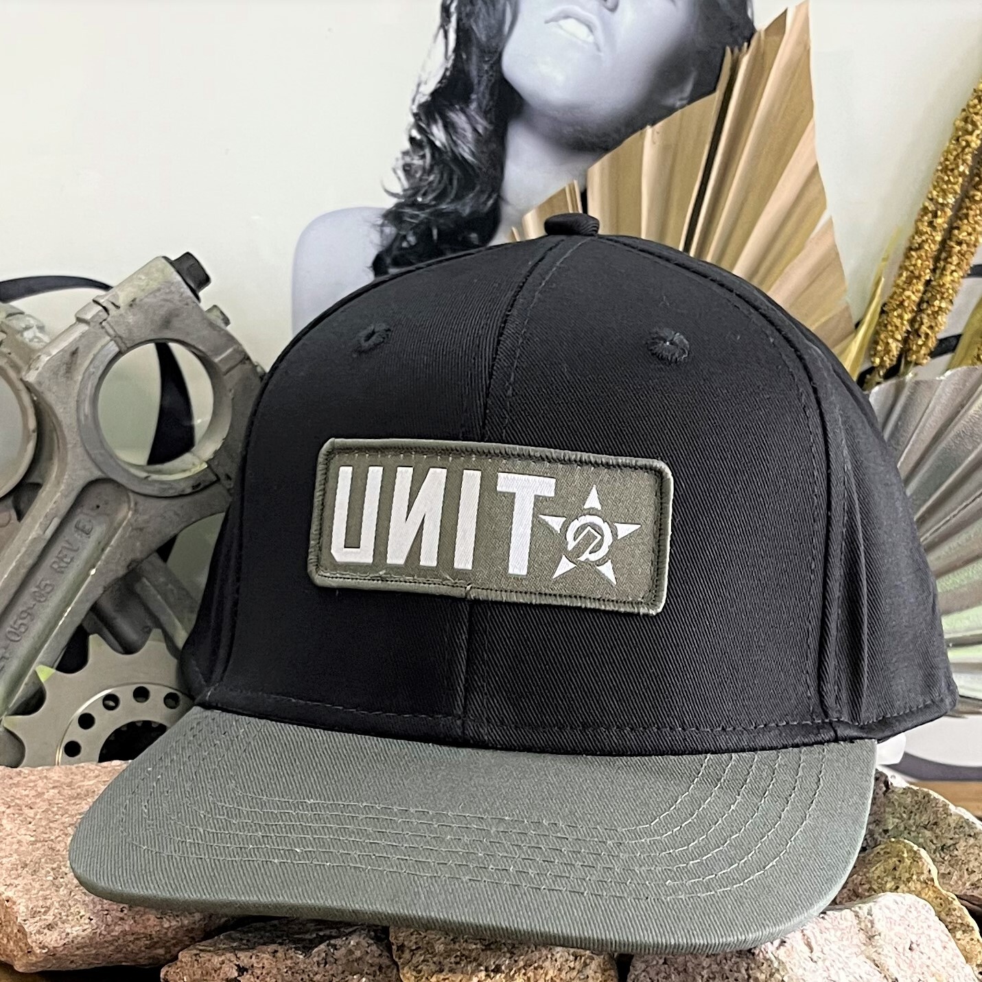 UNIT RIDERS LADIES GIRLS CAP CIVIC BLACK MOTOCROSS SKATE SNAPBACK FLAT ...