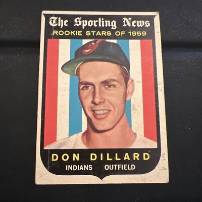 1959 Topps Baseball Card #123 Don Dillard - Low To Mid Grade - G/VG! | eBay