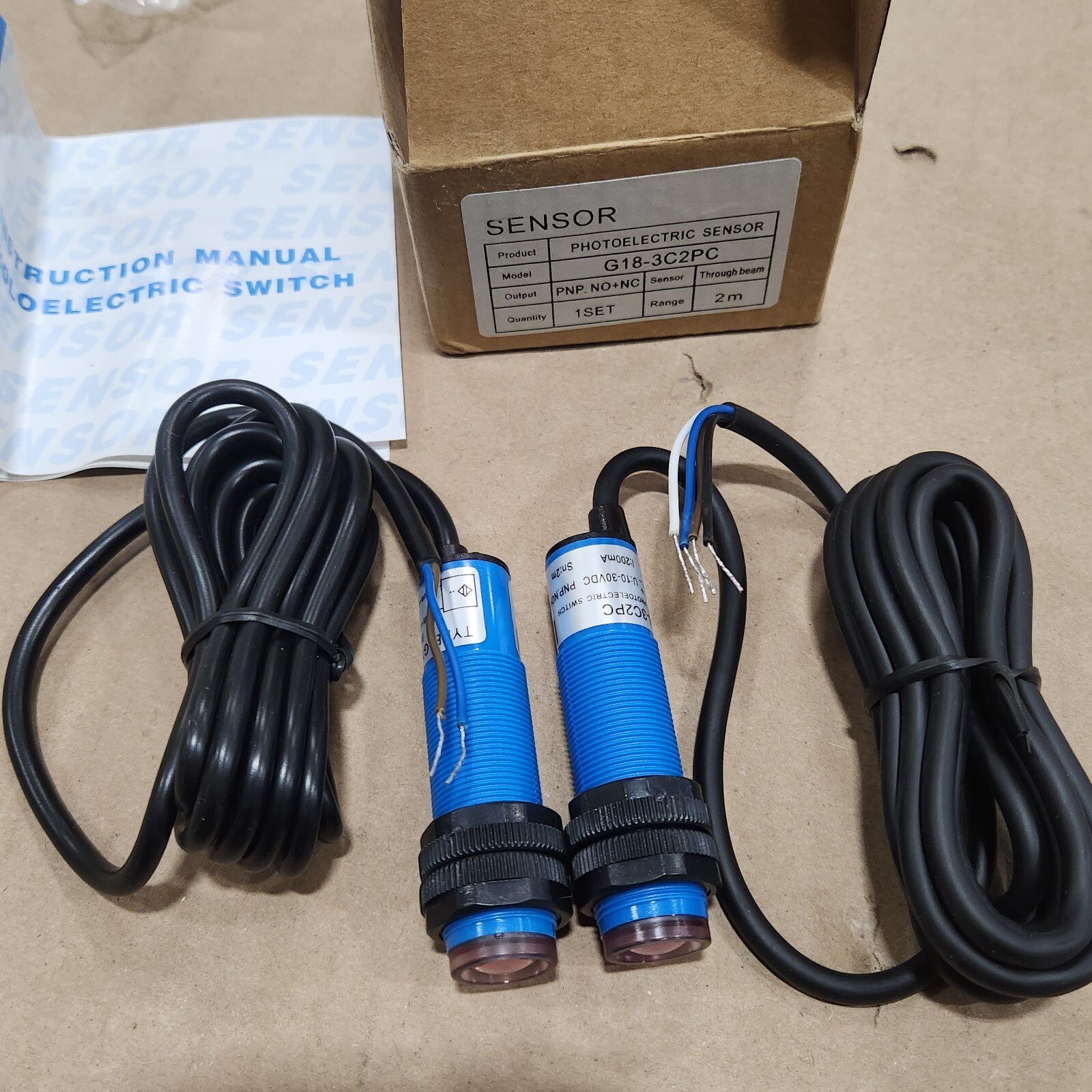 Photoelectric Infared Ray Switch PNP, NO/NC, 10V/30VDC, 2 Meter Range ...