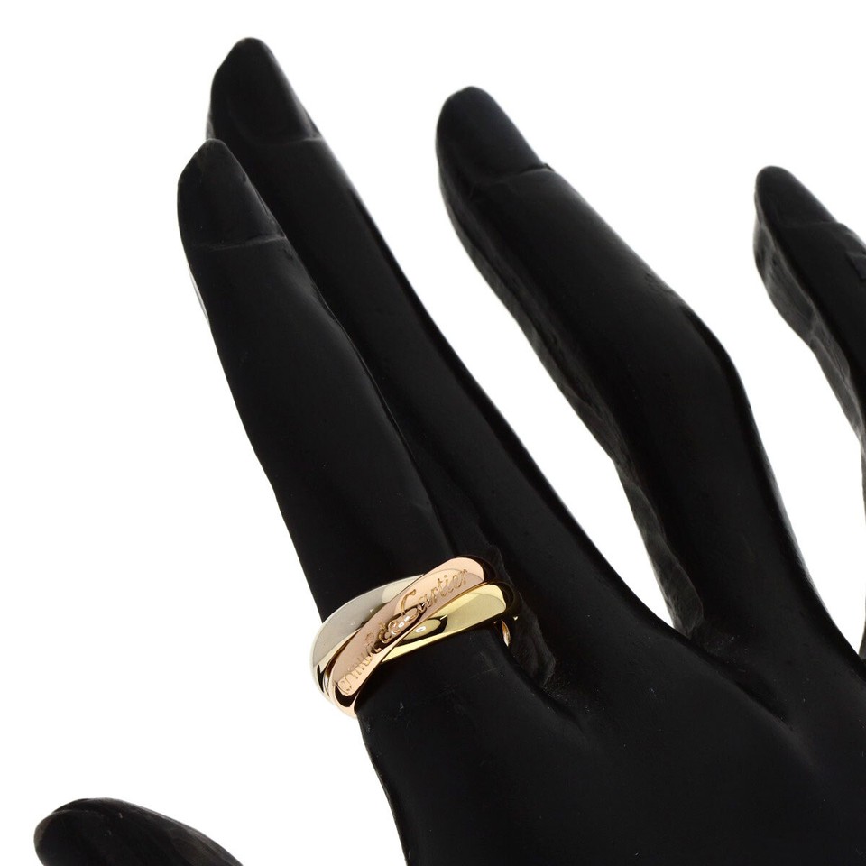 CARTIER Ring Trinity #48 K18 Yellow Gold K18 White Gold | eBay
