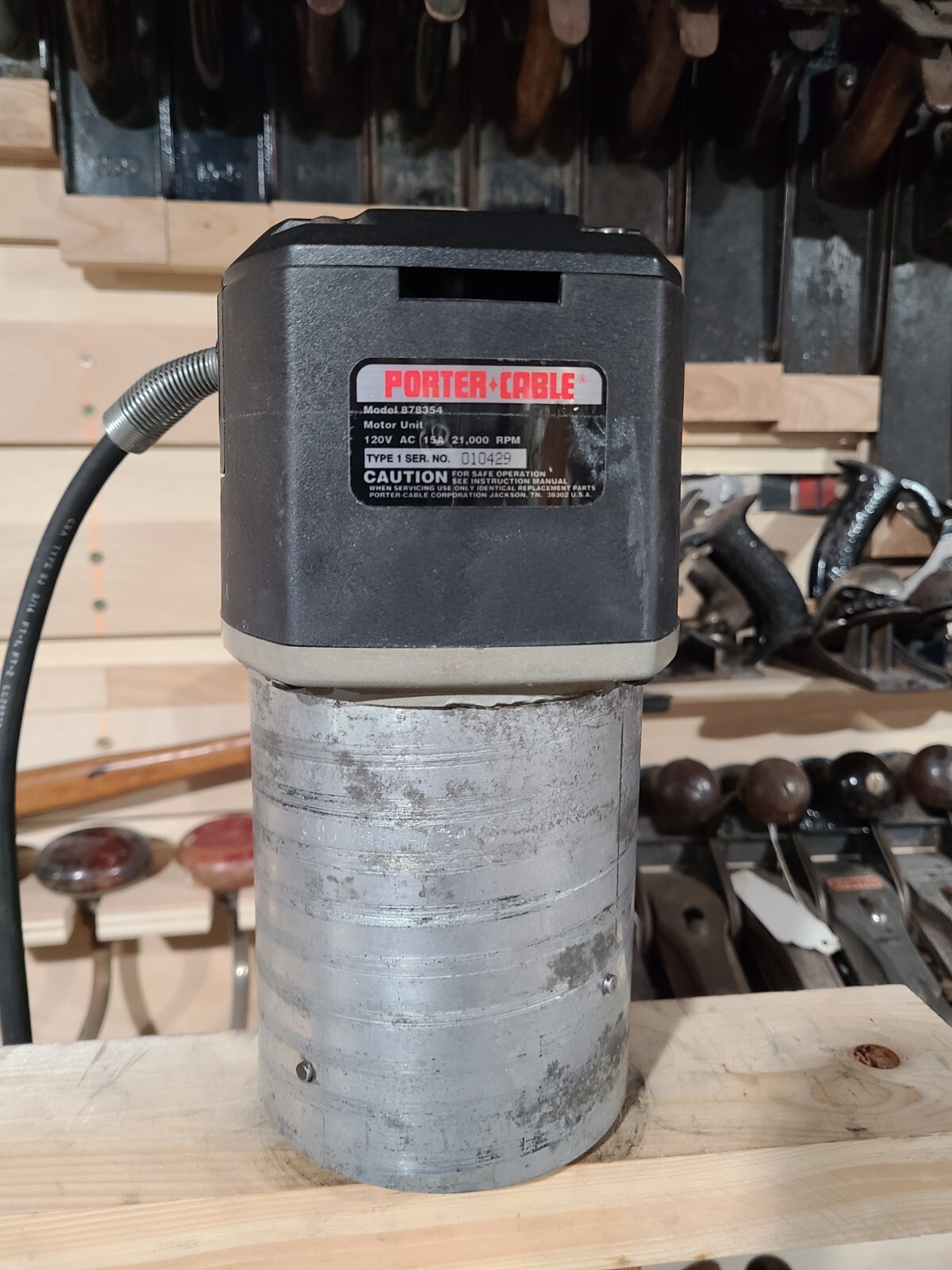 Porter Cable 878354 (7519) 3-1/4HP Router Motor, Works! Made In USA ...