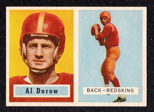 1957 Topps #24 Al Dorow Washington Redskins Card NM | eBay
