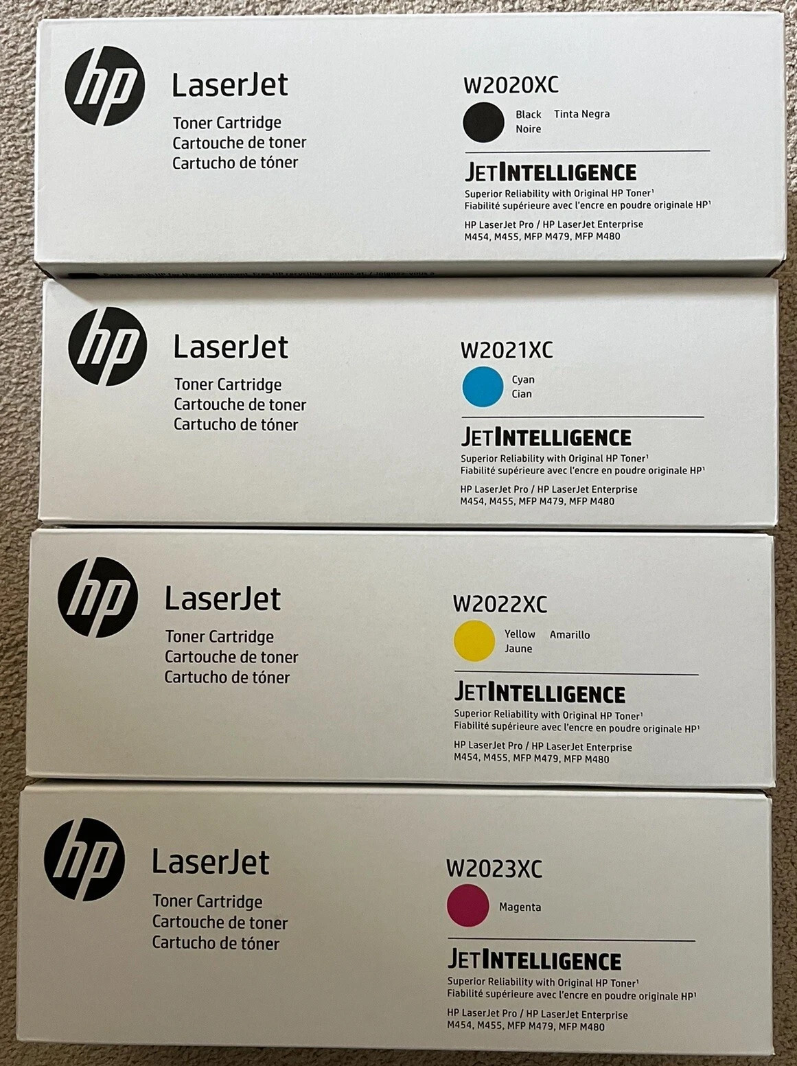 HP 414X W2020XC, W2021XC, W2022XC, W2023XC Toner cartridge set | eBay