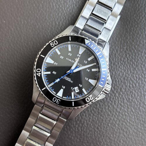 Hamilton Khaki Navy Scuba Automatic Batman Bezel Men's Watch H82315131 ...