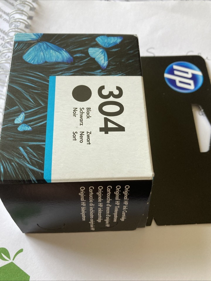 HP 304 Black Ink Cartridge Genuine, Original, Sealed | eBay UK